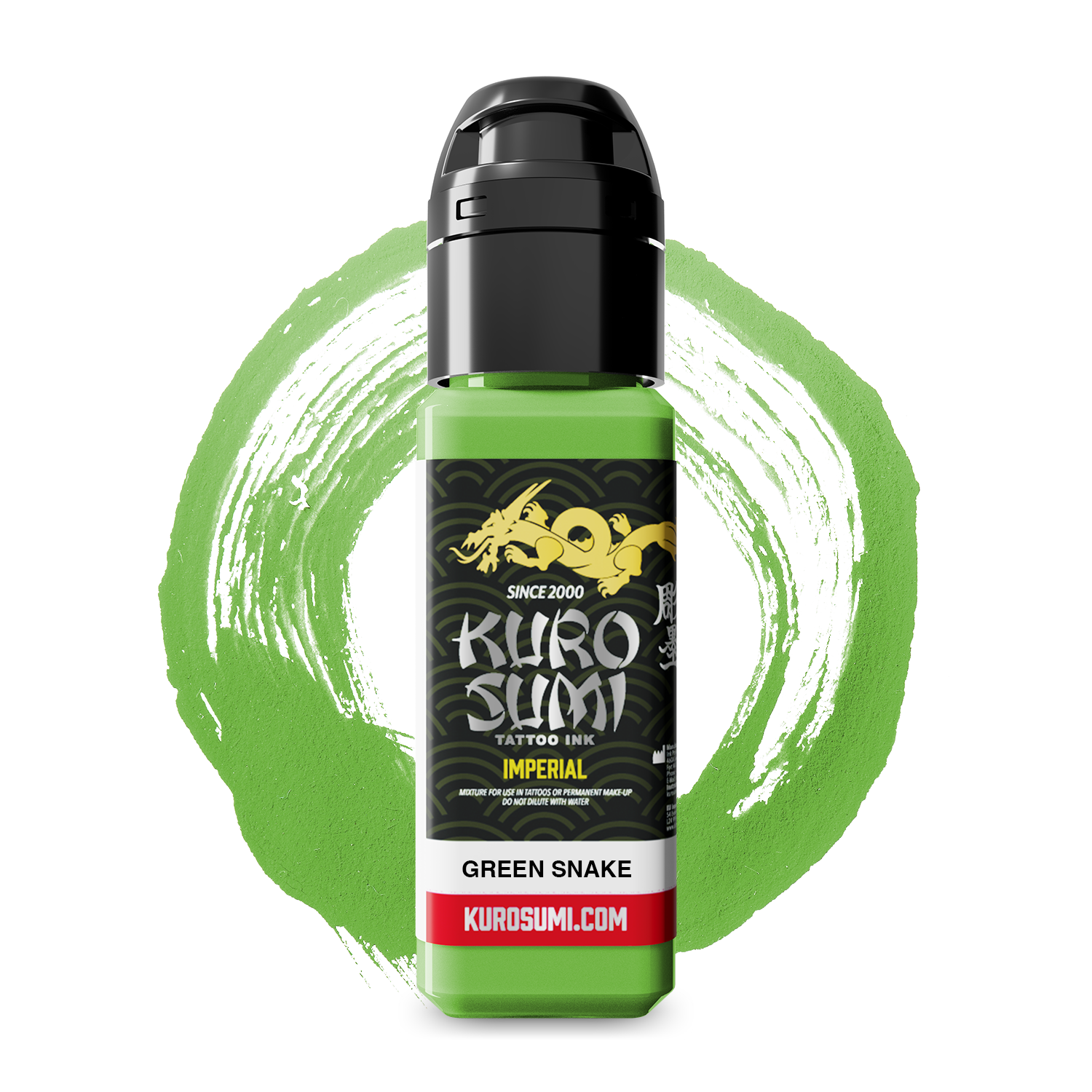 Kuro Sumi Imperial Tattoo Ink – Snake Green 22ml – Stixis Tattoo Supplies